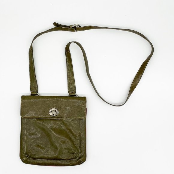 Albert Tusk | Bags | Albert Tusk Olive Brown Leather Crossbody Bag ...